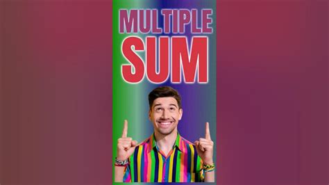 Excel Pro Trick How To Do Multiple Sum In Excel Based On Condition Sumif Formula Exceltips