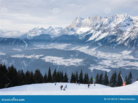 Ski Resort Schladming Austria Stock Image Image Of Nature High