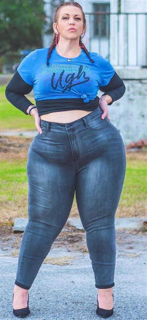 Big Belly Jeans Shelby Fetterman Plus Size Thick Legs In Jeans