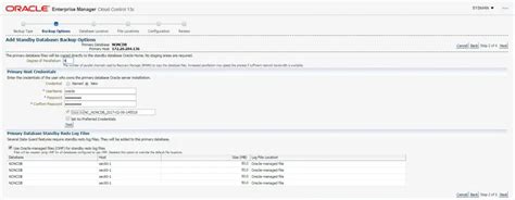 Create Standby Database From OEM C Cloud Control DBACLASS