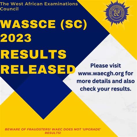 WAEC Releases WASSCE Results