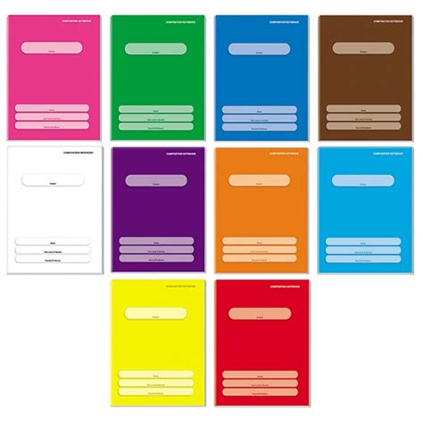 Set Of 10 Orions Composition Color Coding Notebook 80 Leaves Shopee Philippines