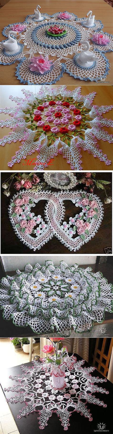 Вязание в 2024 г Вязаная крючком скатерть Нитка для вязания крючком
