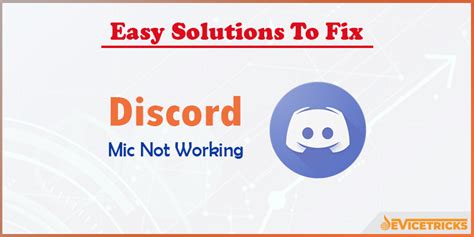 How To Fix Discord Mic Not Working Quick Guide Discord Are You