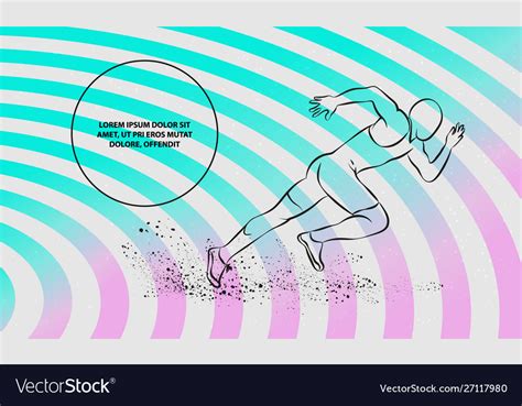 Running Man Outline Man Sport Royalty Free Vector Image