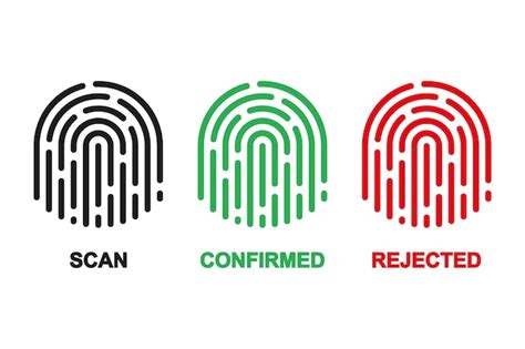 Premium Vector Set Of Fingerprint Icons Vector Illustration In Flat Design