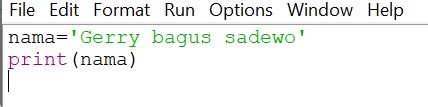 TIPE TIPE DATA PADA PYTHON