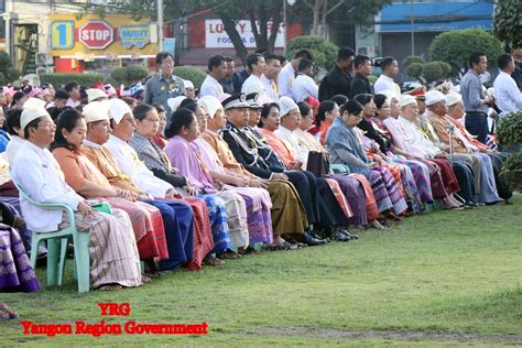 ၇၃ နှစ်မြောက် ပြည်ထောင်စုနေ့အခမ်းအနား ရန်ကုန်မြို့ မဟာဗန္ဓုလပန်းခြံတွင်ကျင်းပ