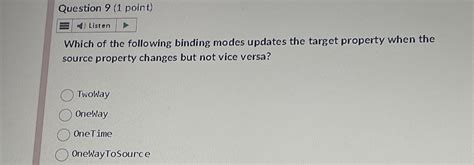 solved question 9 1 ﻿point listenwhich of the following