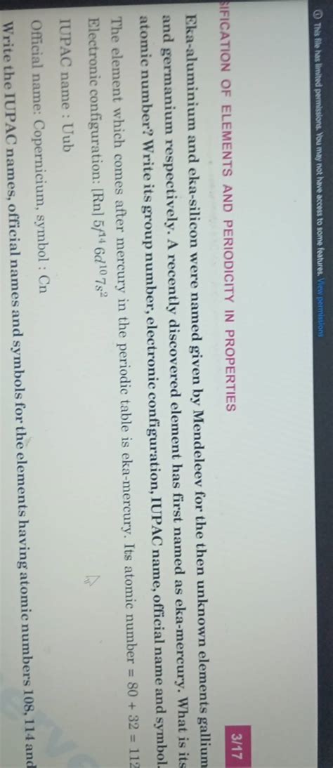 1 This File Has Limited Permissions Vou May Not Have Access To Some Fe