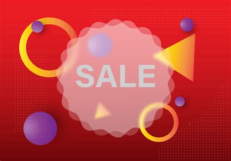 Glassmorphism Concept With 3d Geometric Shapes Illustration On Blurred Gradient Vector