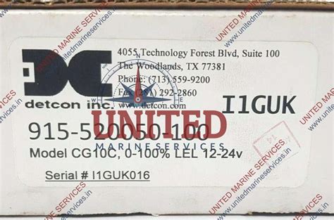 Detcon Mod 10c Controller Lel 440 005101 000 Rev 002 United Marine Services