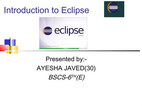 Eclipse Introduction Ide Presentation Ppt