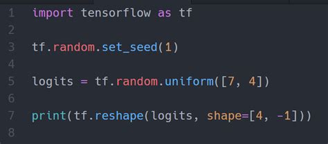 tensorflow tf reshape 별빛 연구소 starlight lab