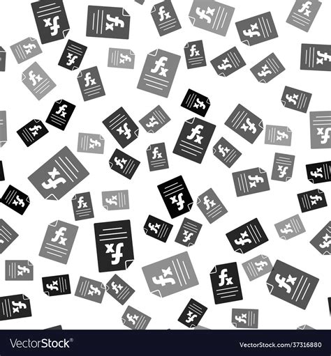 Black Function Mathematical Symbol Icon Isolated Vector Image