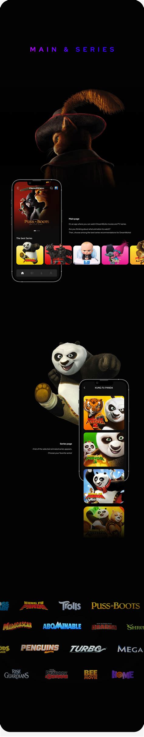 Dreamworks Ux Ui App Design Behance