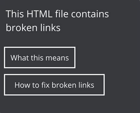 Broken Links