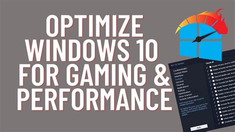 How To Optimize Windows 10 For Gaming And Performance YouTube