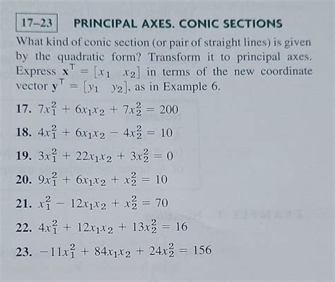 Solved What Kind Of Conic Section Or Pair Of Straight