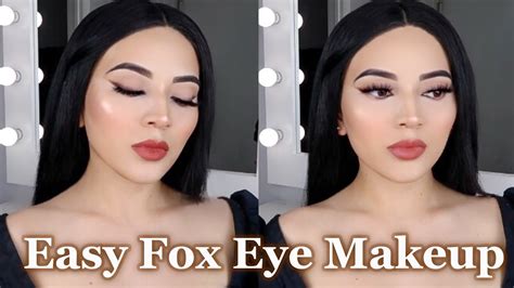 Easy Fox Eye Makeup Tutorial For Beginners Jacnical Youtube