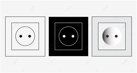 Electric Socket Clipart Vector Power Socket Icon Electric Symbol