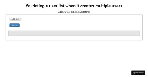 Array Validator Codesandbox