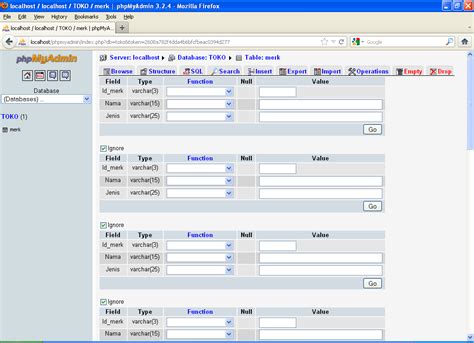 my tech cara membuat database dengan mysql