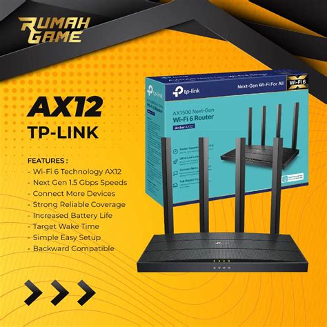 Jual TP LINK Archer AX12 AX1500 Wi Fi 6 Router Tplink Archer Shopee Indonesia