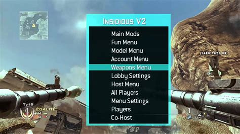 PS MW SPRX Insidious Mod Menu V CEX DEX Download YouTube