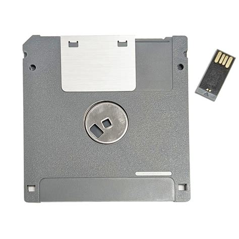 3 5 floppy disc usb memory drive 16gb grey retro style media