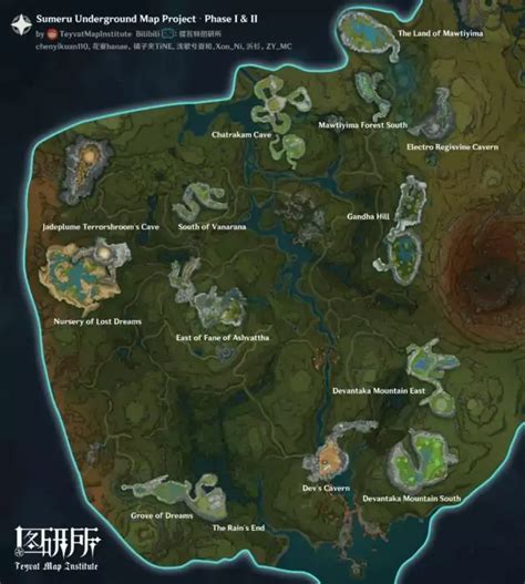 Sumeru Genshin Impact Underground Map 3 0 Demi 100 Explorasi