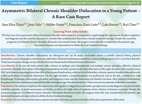 Asymmetric Bilateral Chronic Shoulder Dislocation In A Young Patient