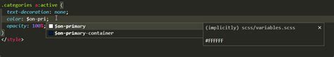 Css Scss Intellisense Repeats Variable Symbol After Auto Completion Stack Overflow