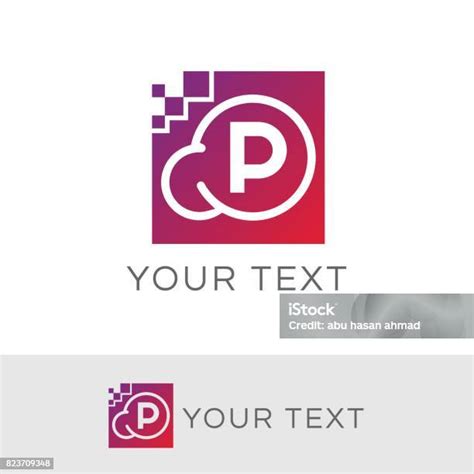 기술 초기 편지 P 아이콘 디자인 0명에 대한 스톡 벡터 아트 및 기타 이미지 0명 개념 개념과 주제 Istock