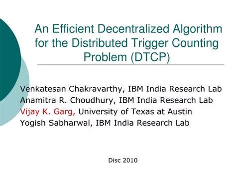 Ppt Layeredrand Algorithm For Trigger Counting In Distributed Systems