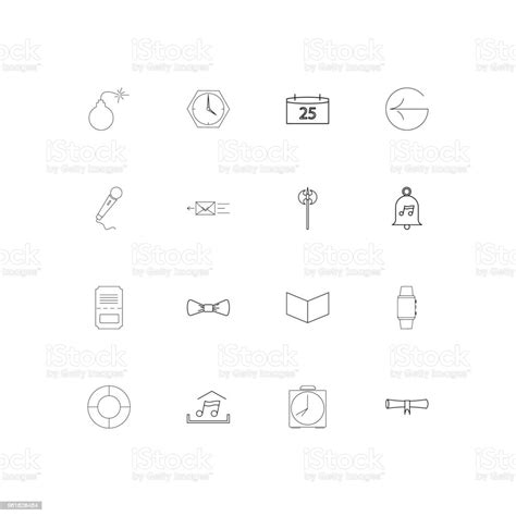 라이프 스타일 선형 얇은 아이콘 설정합니다 간단한 벡터 아이콘 설명 0명에 대한 스톡 벡터 아트 및 기타 이미지 0명 나비 넥타이 도끼 Istock