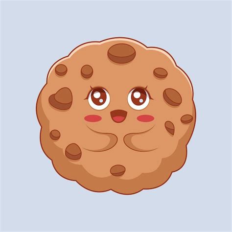 Premium Vector Cute Cookie Character Design Illustration