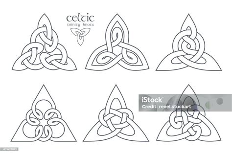 벡터 켈트 삼위일체 매듭 부분 1입니다 민족 장식입니다 기하학적 디자인입니다 로고에 대한 스톡 벡터 아트 및 기타 이미지 로고 켈트 십자가 켈트양식 Istock