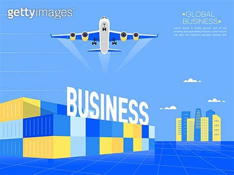 비즈니스 글로벌비즈니스 비행기 화물운송 교통 화물컨테이너 산업장비 이미지 Jv13104077 게티이미지뱅크