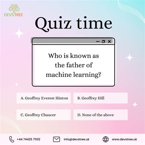 Devstree It Solutions Limited On Linkedin Quiztime Machinelearning