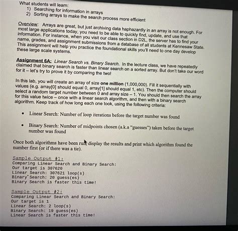 solved lab 10b binary bubbles binary search is a very fast