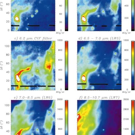 A F Maps Of The M 17 SW Interface Taken With The Infrared Camera On