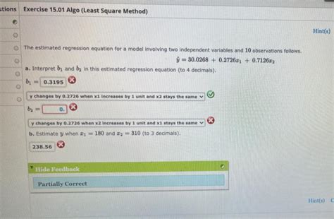solved stions exercise 15 01 algo least square method