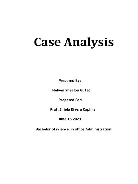 Document1 Case Analysis Pdf