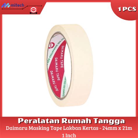 Jual Daimaru Masking Tape Lakban Kertas 1 Inch 24mm X 21m Shopee Indonesia