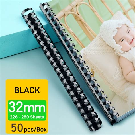 Box Binding Comb Plastic Comb Binding Rings Binding Comb Ring Comb Binding Black Color