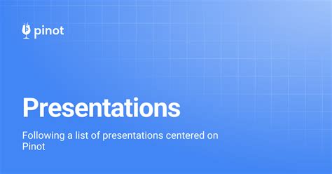 Presentations Apache Pinot Docs