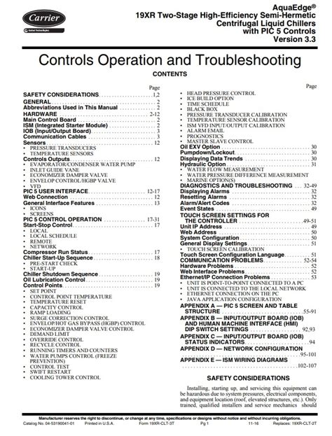 Carrier Aquaedge Controls Operation And Troubleshooting Carrier