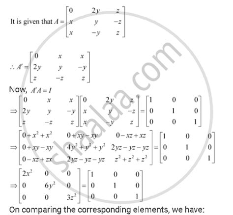 How To Solve A Matrix Equation For X Y And Z Tessshebaylo