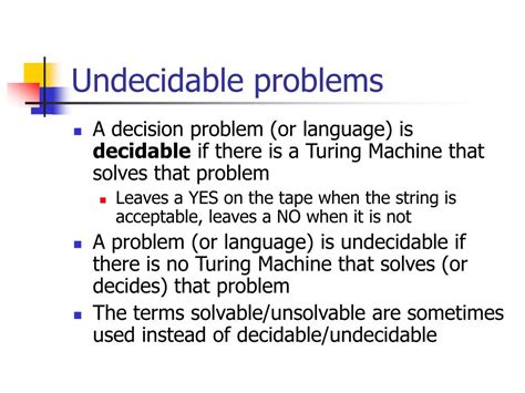 PPT Undecidability And The Halting Problem PowerPoint Presentation